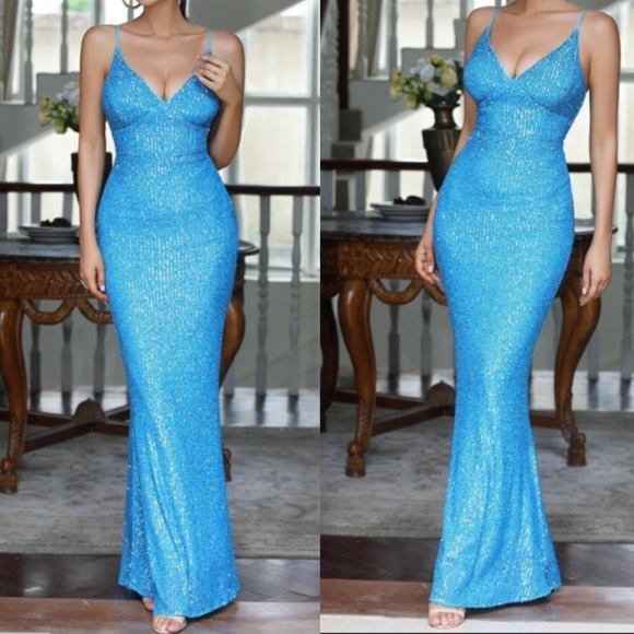 Kara and Kate | Dresses | Luxe Zipper Back Mermaid Hem Party ...
